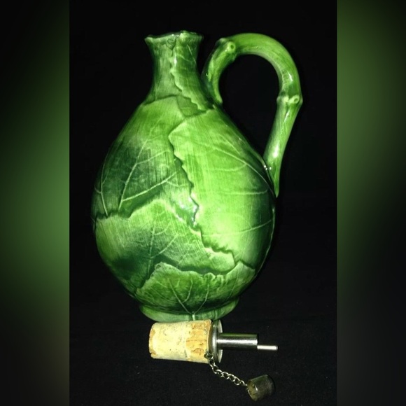 Vietri | Art | Rare Italian Foglia Fresca By Vietri Green Grape Leaves ...